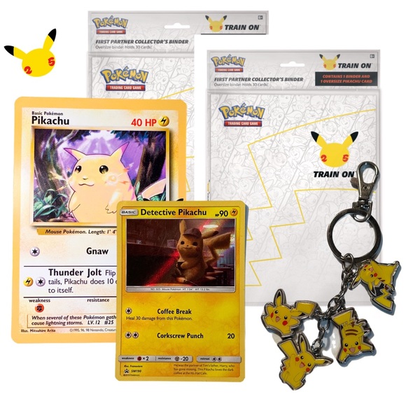 Pokemon | Toys | Pokmon Mega Pack Pikachu 25th Anniversary Binder And ...